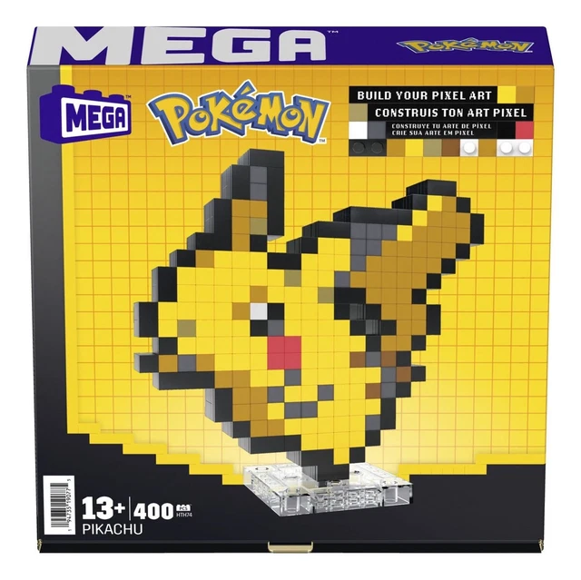 MEGA BLOKS POKEMON - Pikachu Pixel Art £29.99 - PicClick UK