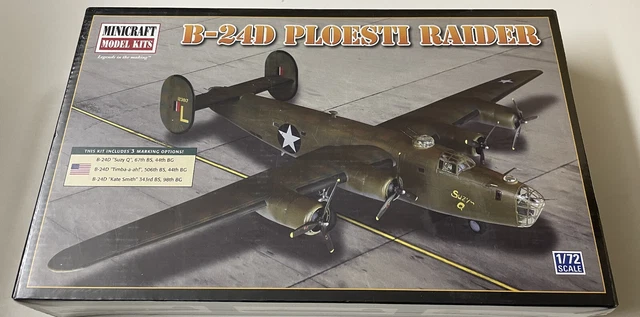 MINICRAFT 1/72 CONSOLIDATED B-24D Liberator Ploesti Raider $50.00 ...