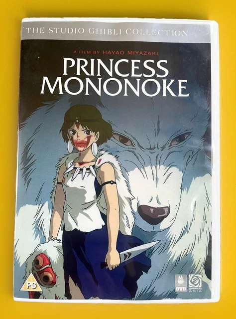 PRINCESS MONONOKE RARE DVD STUDIO GHIBLI ANIMATED MOVIE HAYAO MIYAZA ...