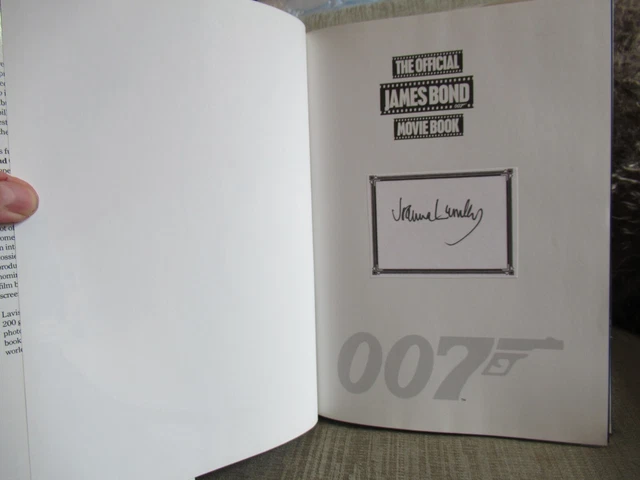 DAME JOANNA LUMLEY Hand Signed H/B Book 'The Official James Bond Movie ...