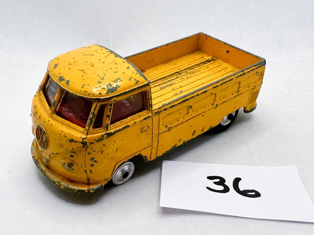 VINTAGE CORGI TOYS 431 Vw Volkswagen Combi Pick Up Yellow/Red Diecast ...