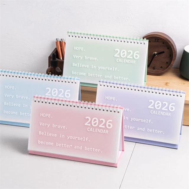 2025-2026 SMALL DESK Calendar, July 2025-Dec 2026 Mini Standing Flip ...
