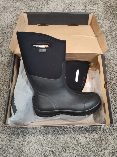 BOGS MEN S Classic Ultra High Insulated Waterproof Size 13 Boots Black ...