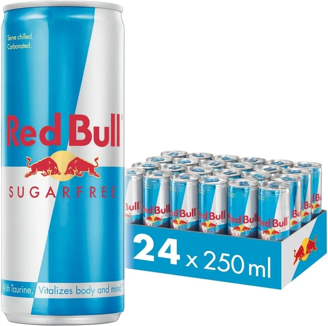RED BULL ENERGY Drink Sugar Free 250ml x24 £26.70 - PicClick UK