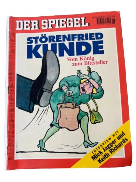 26/27.6.94 STÖRENFRIED KUNDE Mick Jagger Keith Richards EUR 7,95 ...