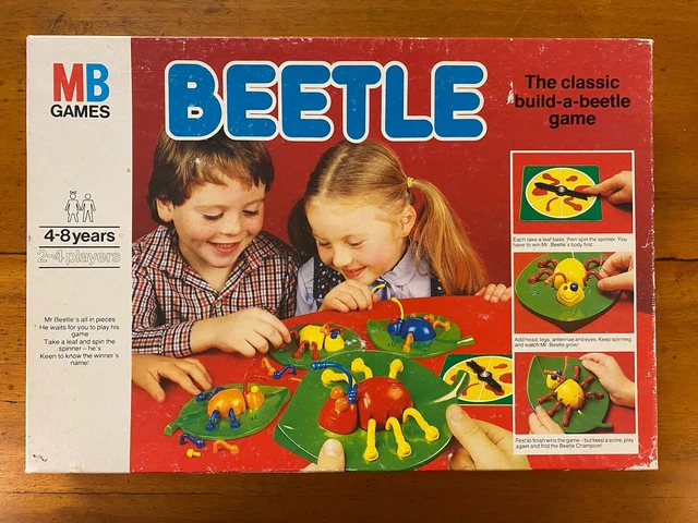 BEETLE THE CLASSIC Build A Beetle Vintage Board Game 1981 MB Games 99% ...