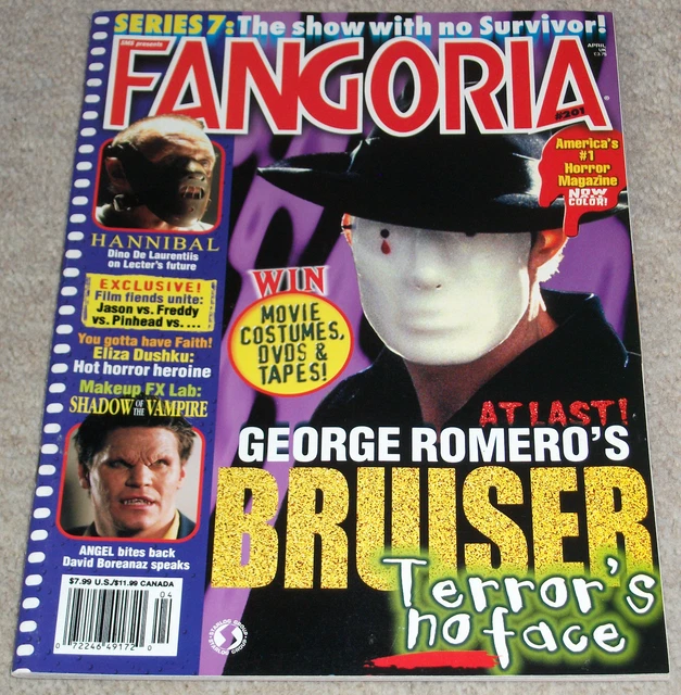 FANGORIA #201 2001 George A. Romero's BRUISER Hannibal SHADOW OF THE ...