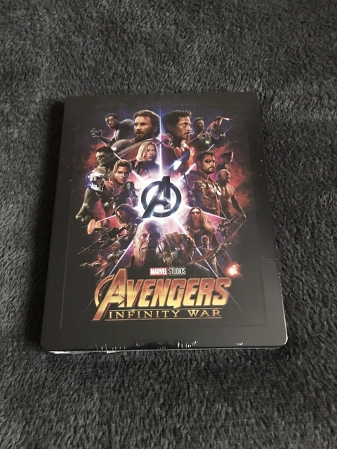 AVENGERS INFINITY WAR Blufans Exclusive 2D/3D Blu Ray Steelbook - NEW ...