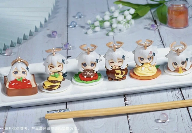 OFFICIAL GENSHIN IMPACT Paimon MiHoYo Food Theme PVC Figure Toy Display ...