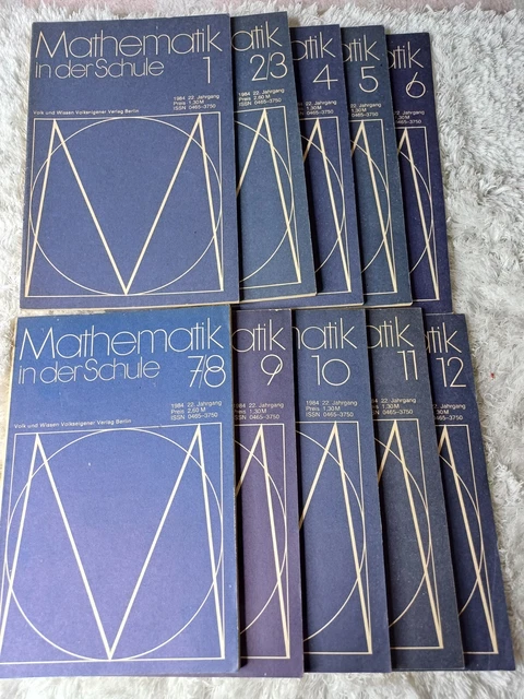 DDR UNTERRICHTSHILFEN LEHRER Studium Mathematik in der Schule Klasse 1-12 1984 EUR 72,00 ...