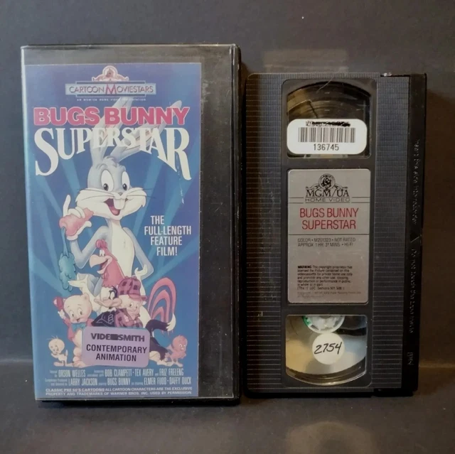 BUGS BUNNY SUPERSTAR (EX-RENTAL VHS) MGM/UA #M201323 (1988) Cut-Box ...