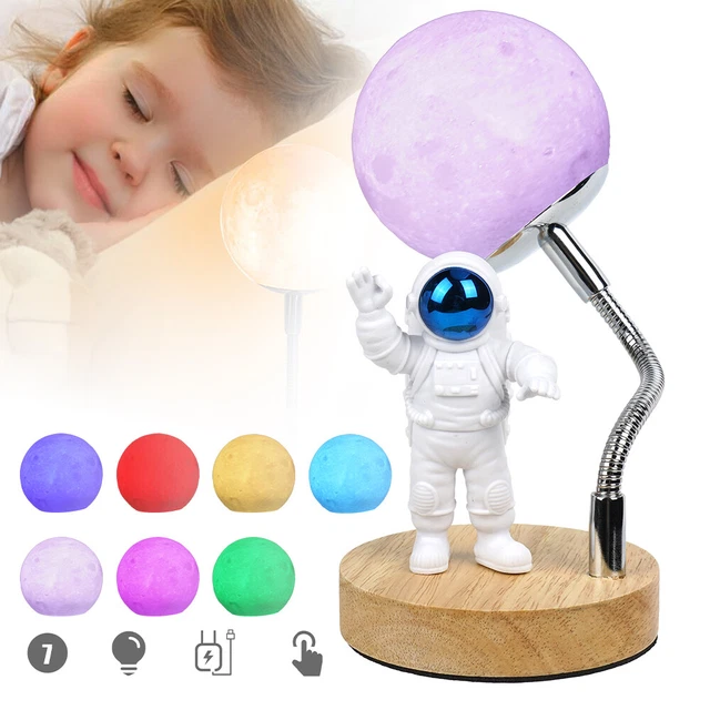 DIMMABLE 3D GALAXY USB LED Moon Lamp Moonlight Adjustable Magical Night ...