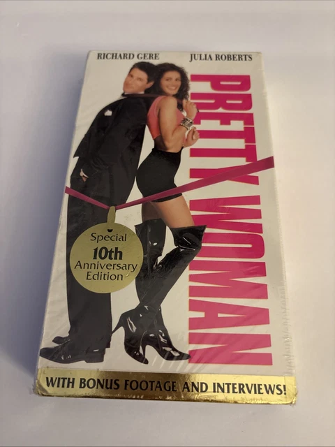 VINTAGE VHS PRETTY Woman New Sealed 10th Anniversary Edition Bonus ...