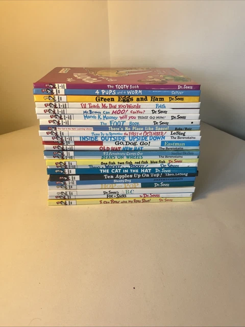 VINTAGE DR. SEUSS Grolier Book Club Bright And Early Beginners 23 Book ...