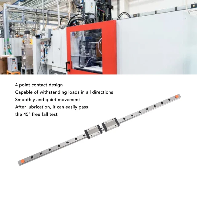 LINEAR GUIDE RAIL Slider Blocks 600Mm Linear Slide Rail Linear Rail ...