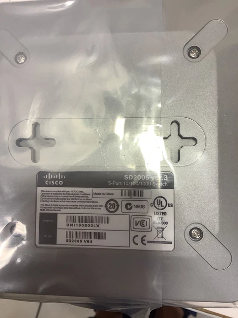 NEW-- CISCO SD2005 Ver 3 5-Port Gigabit Switch 10/100/1000 $23.45 ...