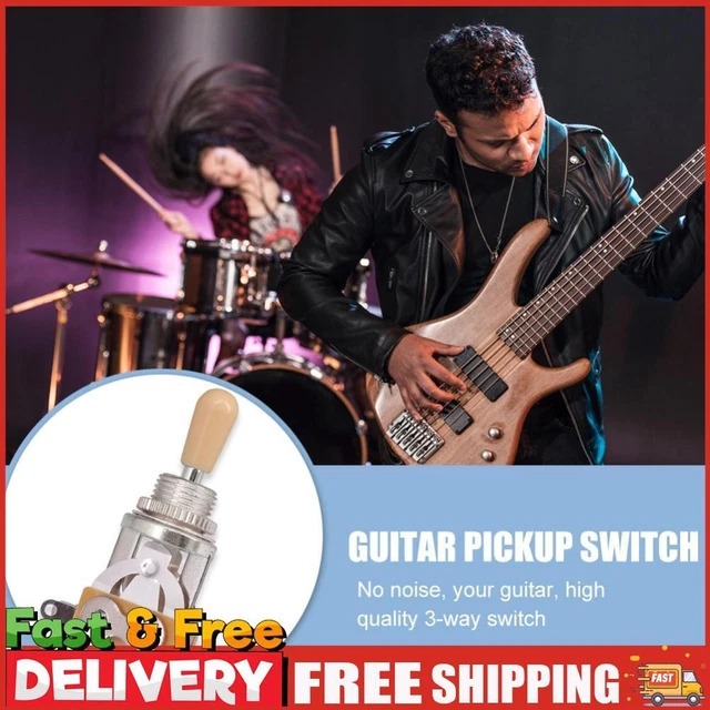3 WAY GUITAR Selector Pickup Toggle Switch with Tip Cap for Guitarra Parts £4.79 - PicClick UK