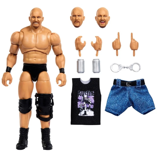WWE ULTIMATE EDITION Action Figure 'Stone Cold' Steve Austin (15H cm ...