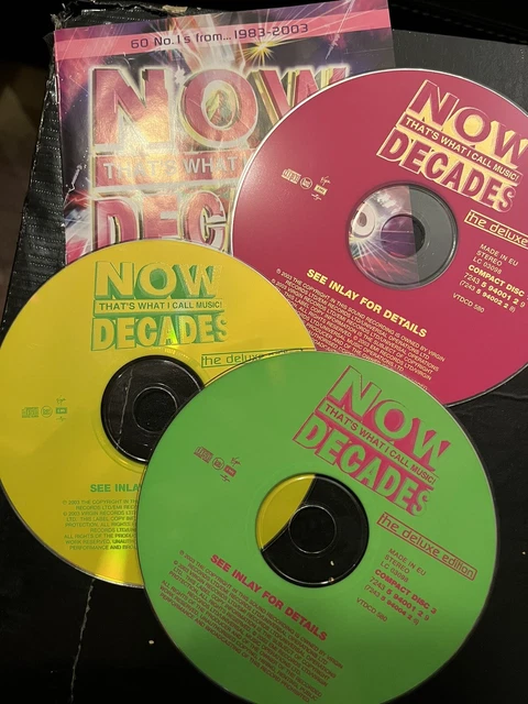 NOW THAT’S WHAT I Call Music DECADES used 60 track No1s Compilation CD ...