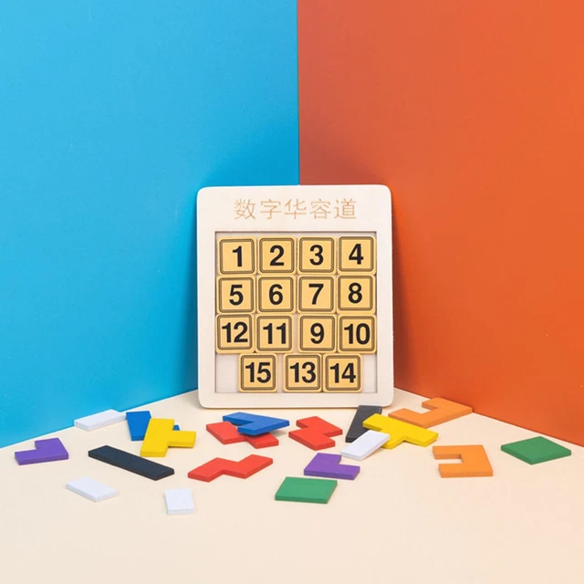 INTERACTIVE BLOCKS BRAIN Teasers Toy Sliding Block Fun Digital Puzzles ...
