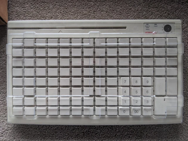 Posiflex Kb3100 At Interface Programmable Keyboard With Magnetic Stripe Reader 200 00 Picclick Au