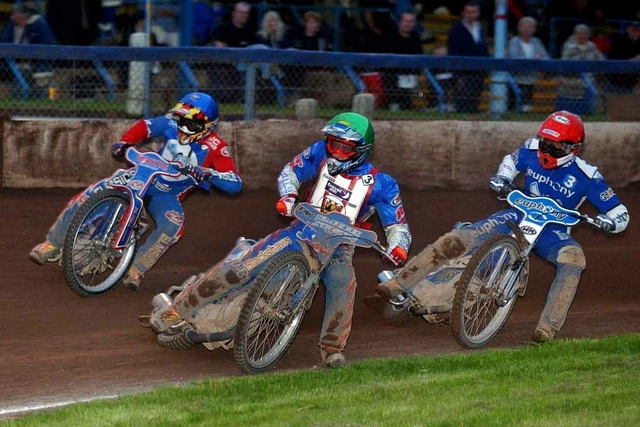 READING RACERS SPEEDWAY Action Smallmead Stadium Photograph Picture ...