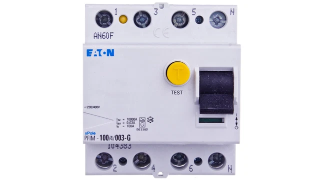 DISJONCTEUR DIFFÉRENTIEL 4P 100A 0,03A type G PFIM-100/4/003-G 104383 ...