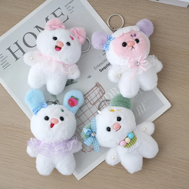 CUTE KAWAII SOFT Keychain Plush Pendant Keychain DIY Trinket Toys_wk £4 ...