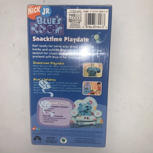 BLUE'S CLUES BLUE'S Room Alphabet Power VHS Nick Jr. Sealed New Nick Jr ...