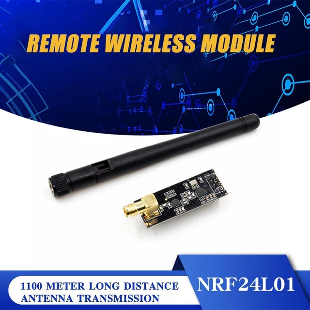 NRF24L01+PA+LNA SMA ANTENNA Wireless Transceiver Communication Module 2 ...