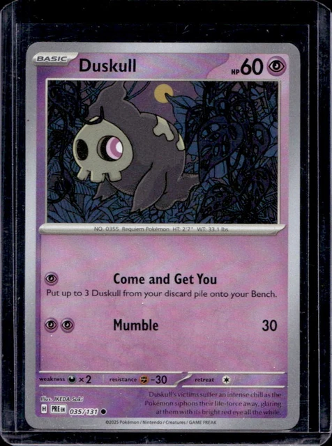 2025 POKEMON SV Prismatic Evolutions Duskull Poke Ball #035/131 £0.74 ...