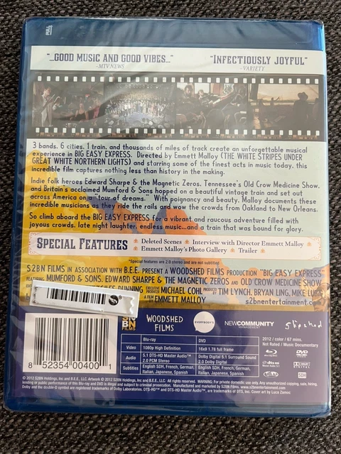 BIG EASY EXPRESS Blu ray DVD Mumford & Sons Old Crow Medicine Show Ed ...