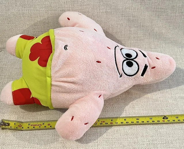 SPONGEBOB SQUARE PANTS Patrick Star Fish Soft Toy Plush Cuddly 13 ...