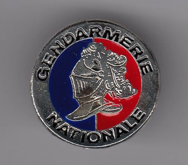 Rare Pins Pins Gendarmerie Nationale Heaume Armure Argent 3d V