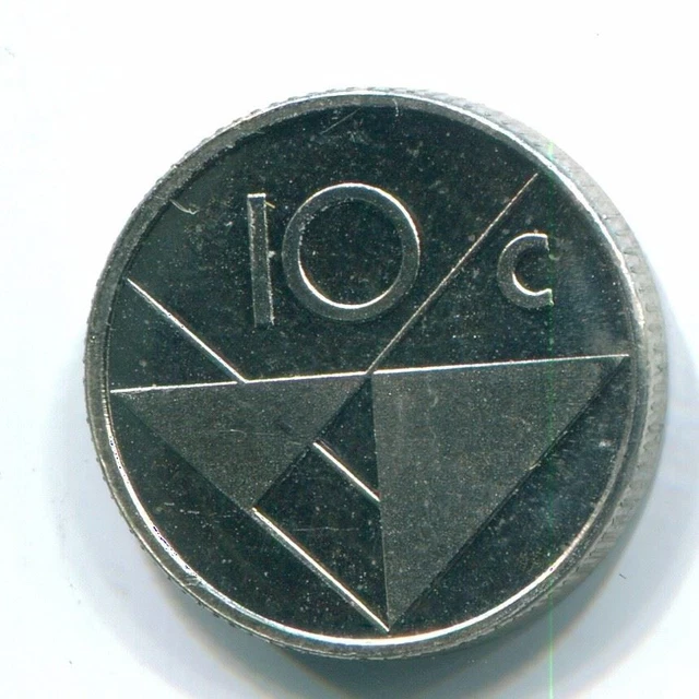 10 CENTS 1990 ARUBA (Netherlands) Nickel Colonial Coin #S13628C $2.47 ...