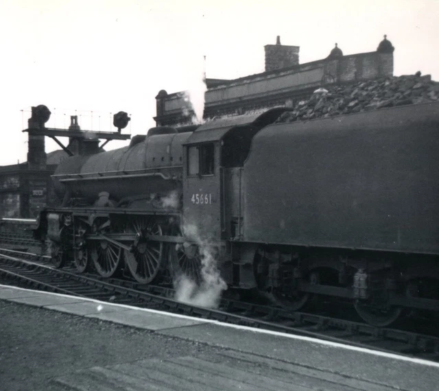 VINTAGE 45661 4-6-0 steam locomotive train photograph railway original c1960 #32 £6.03 - PicClick UK