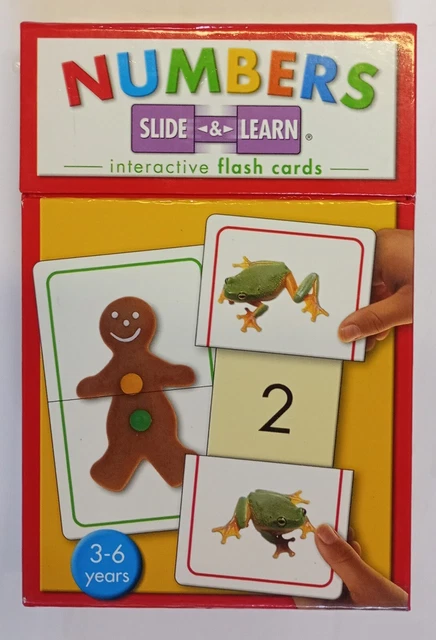 NUMBERS (SLIDE AND Learn Flash Cards) £3.99 - PicClick UK