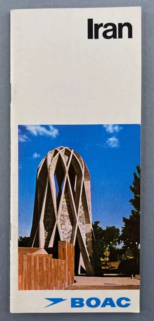 BOAC IRAN VINTAGE Airline Brochure 1970 B.o.a.c. £39.95 - PicClick UK