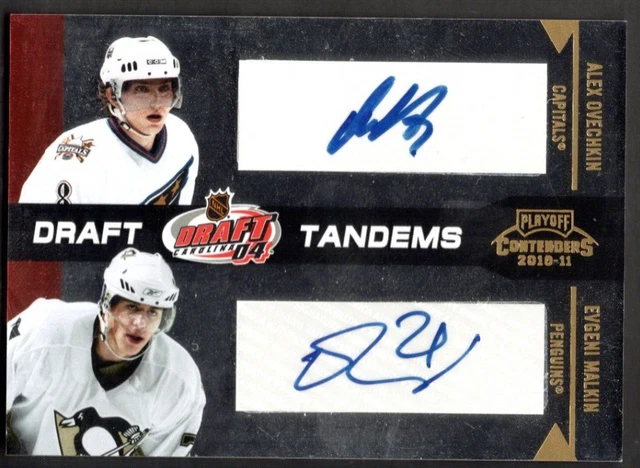 ALEX OVECHKIN EVGENI MALKIN 2010-11 Panini Contenders Draft Tandems ...
