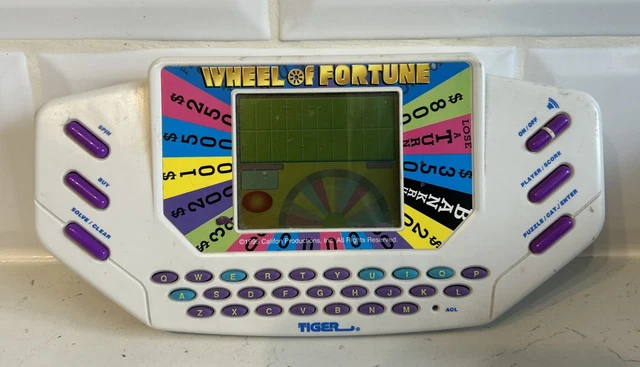 VINTAGE ELECTRONIC WHEEL Of Fortune Handheld Game 1995 By Tiger £24.99 ...