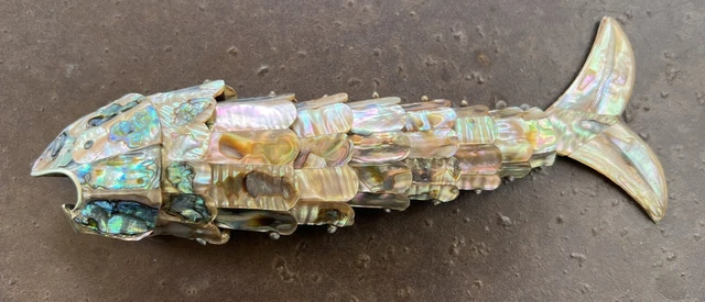 POISSON ARTICULÉ EN Nacre Design Décapsuleur Vintage EUR 49,00 ...