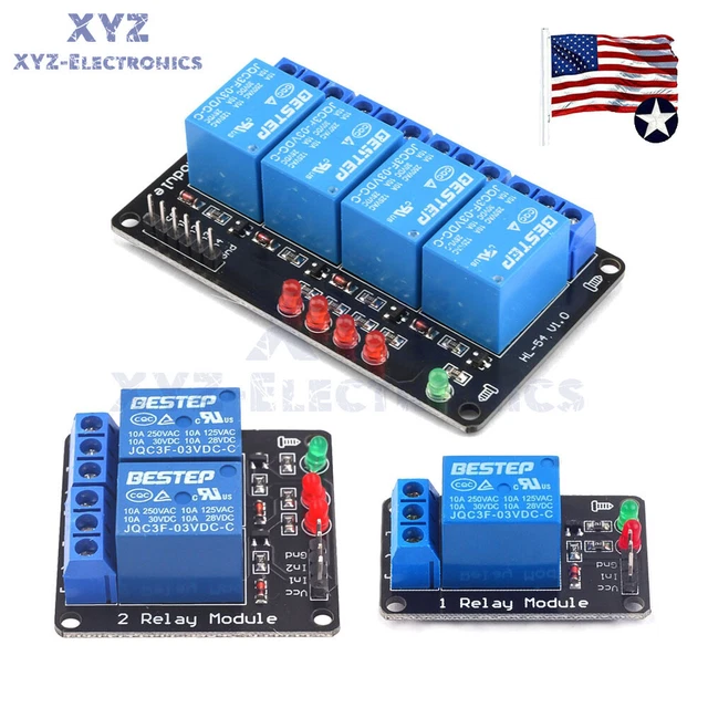 1-CHANNEL 2-CHANNEL 4-CHANNEL Relay Module 3V 3.3V Low Level Trigger ...