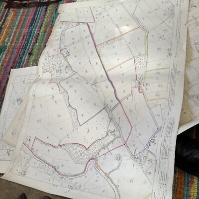 CARTA MAPPA DEI surveyors vintage 1926 Kirklinton Cumberland River Lyne ...