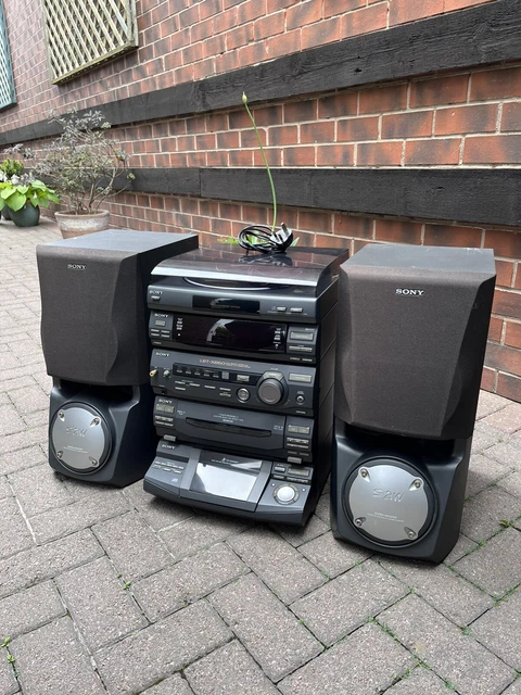 SONY LBT XB60AV HIFI STEREO Amplifier 5 Disc Changer &Turntable ...