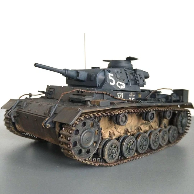 GEBAUTER & BEMALTER Dragon 1/35 Panzer III Ausf. F 1941 Ostfront 10th ...