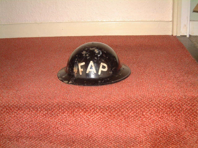 WW2 TOMMY HELMET FAP FIRST AID POST PARTIES brodie home front world war ...