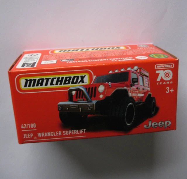 JEEP WRANGLER SUPERLIFT ** Matchbox Power Grab USA 979H Anniversary 1: ...