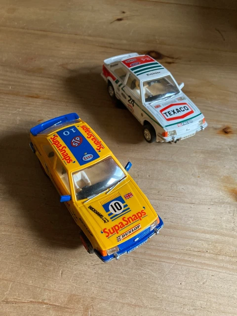 SCALEXTRIC FORD ESCORT XR3 Mk3 Supasnaps e Texaco slot auto EUR 14,95 ...