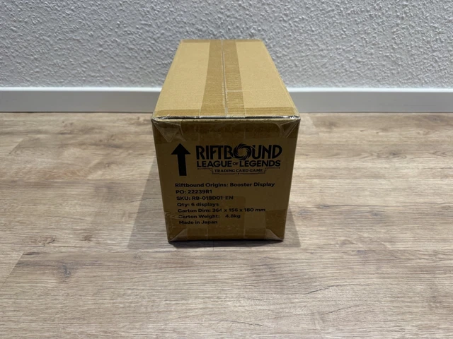 RIFTBOUND: LEAGUE OF Legends TCG - Origins Booster Display Case EUR 1. ...