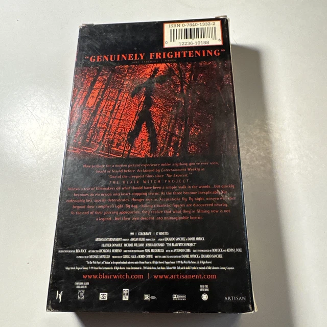 BLAIR WITCH PROJECT (VHS, 1999) Horror Thriller NICE £9.00 - PicClick UK